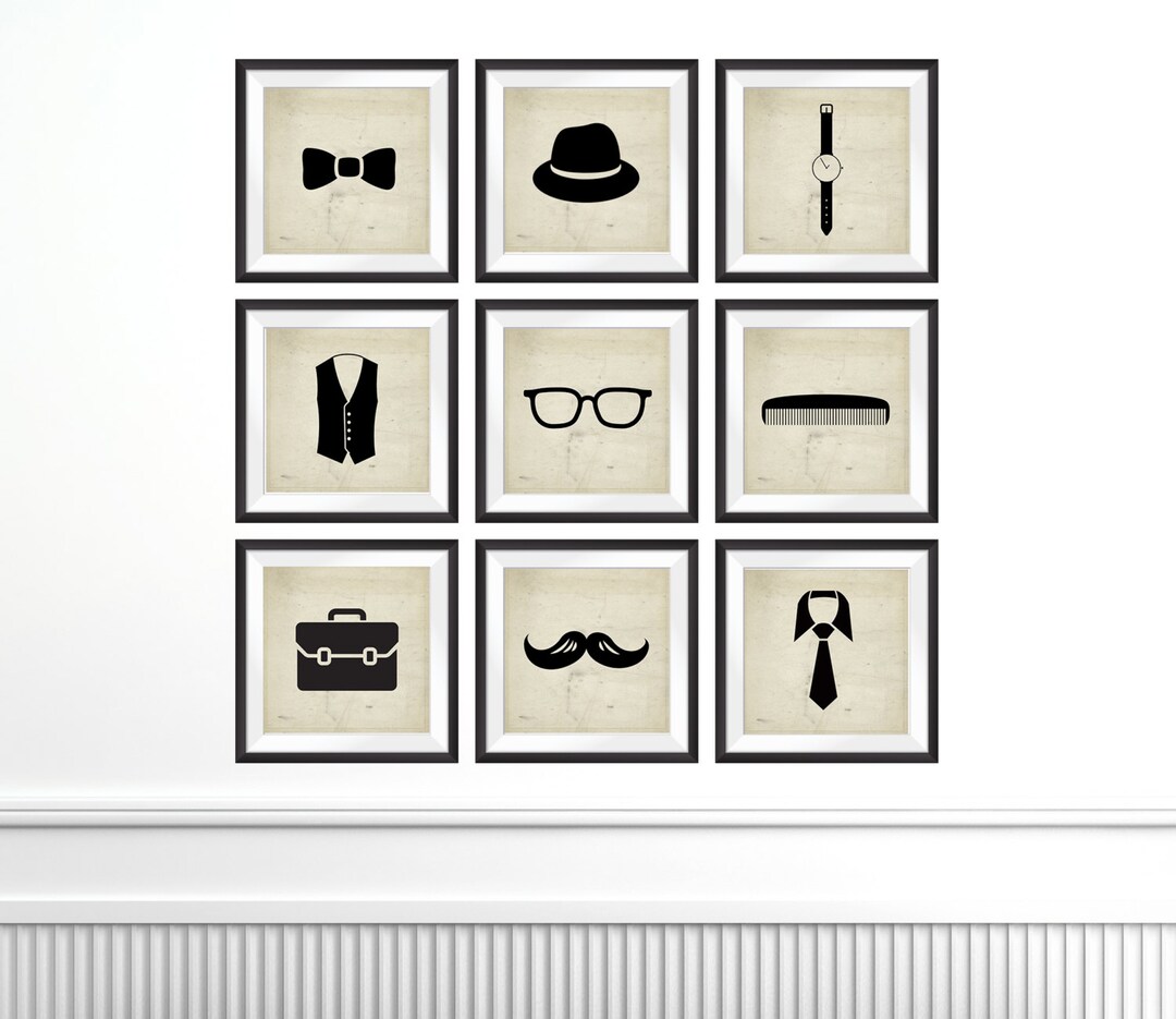 ON SALE This MONTH the Little Man Collection Set of 9 Square - Etsy