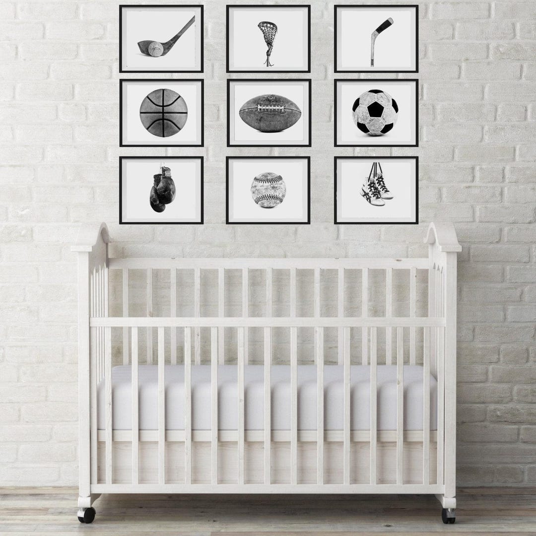 Vintage Sports Photo Print Set, Nursery Decor (UNFRAMED) - Etsy