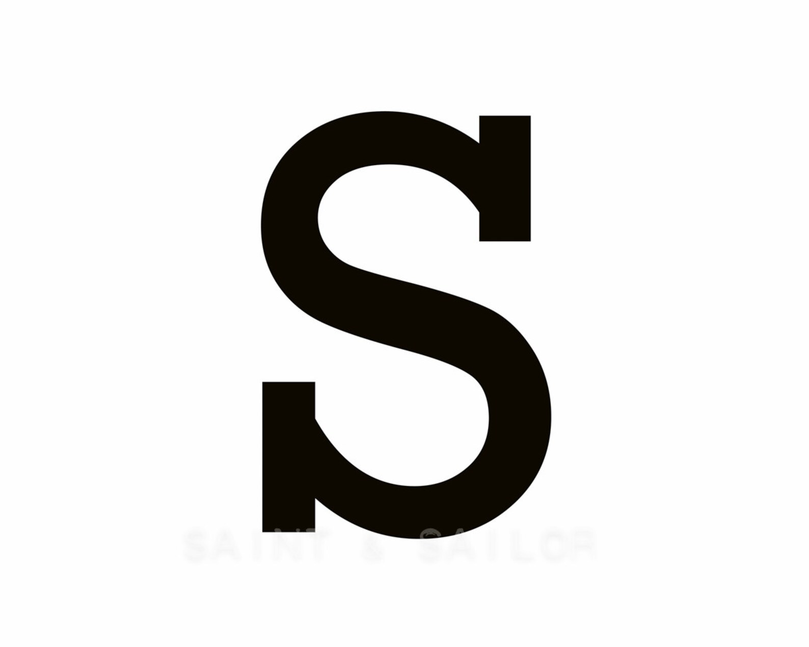 Letter S in 4 Color Choices Monogramed Photo Print or Canvas - Etsy