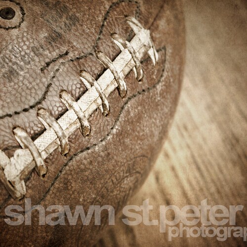 Vintage Football Laces Close up Horizontal Photo Print - Etsy