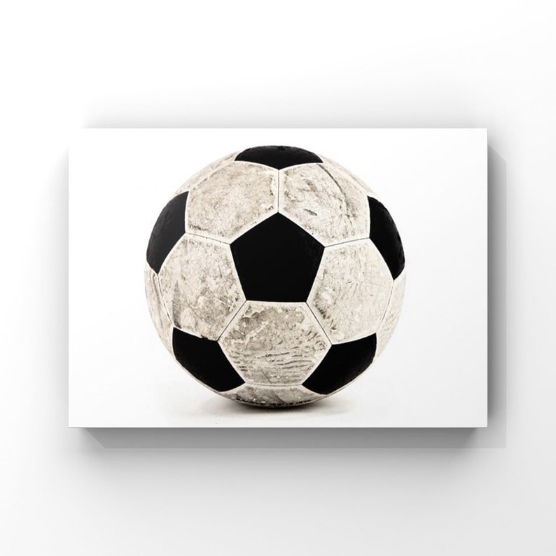 Vintage Soccer Ball on White Photo Print Boys Room Wall - Etsy