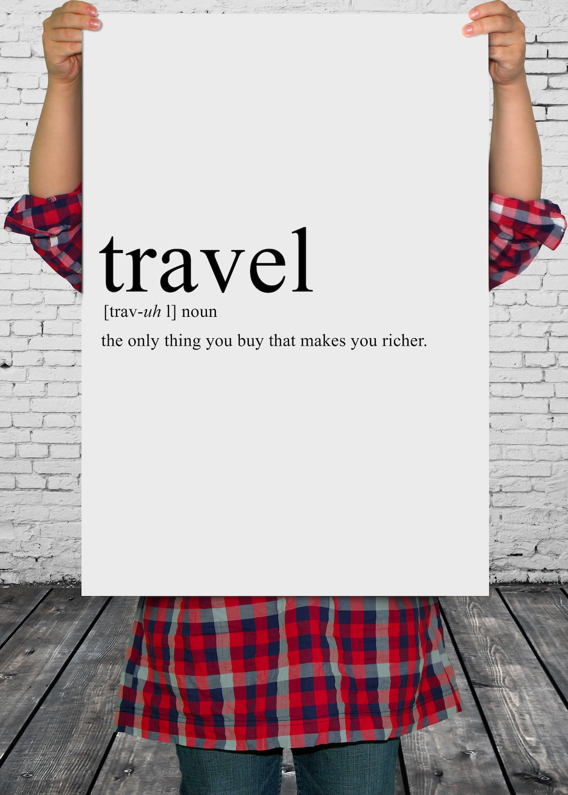 Travel Definition Print Digital Download Quote Art Wall - Etsy