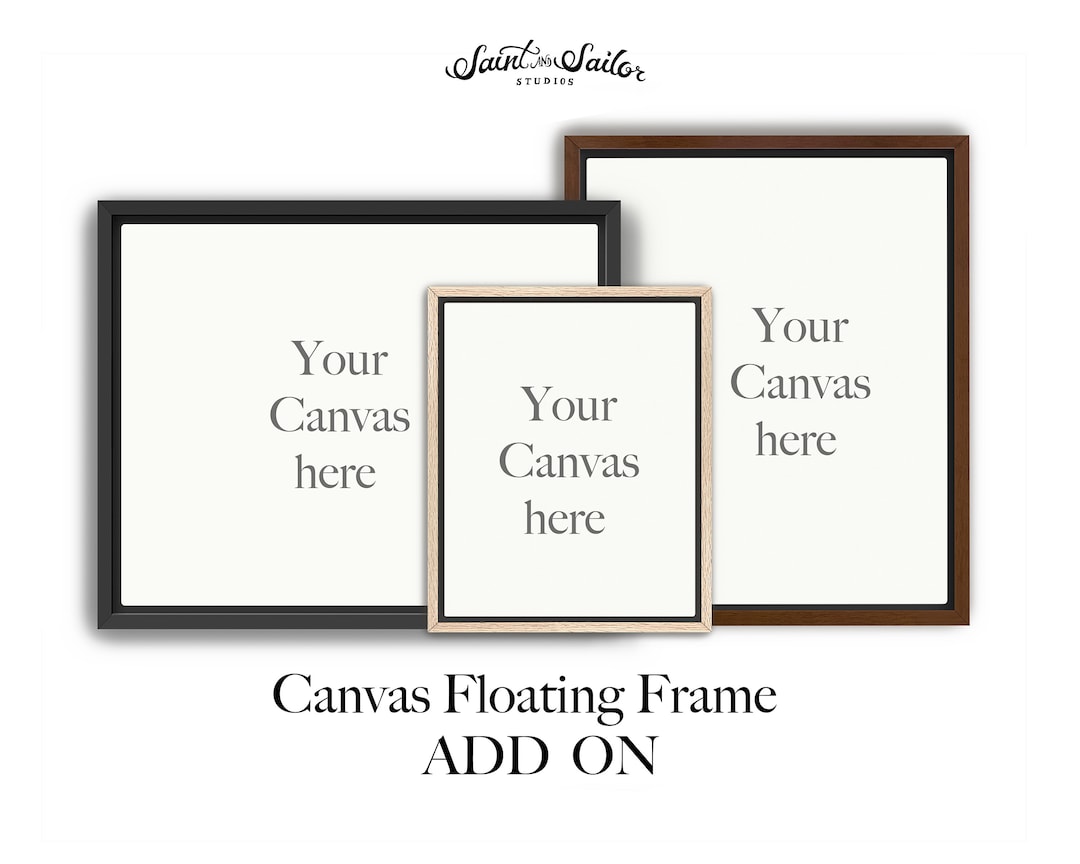 Canvas Frame ADD-ON: Professional Custom Framing (canvas Floating ...