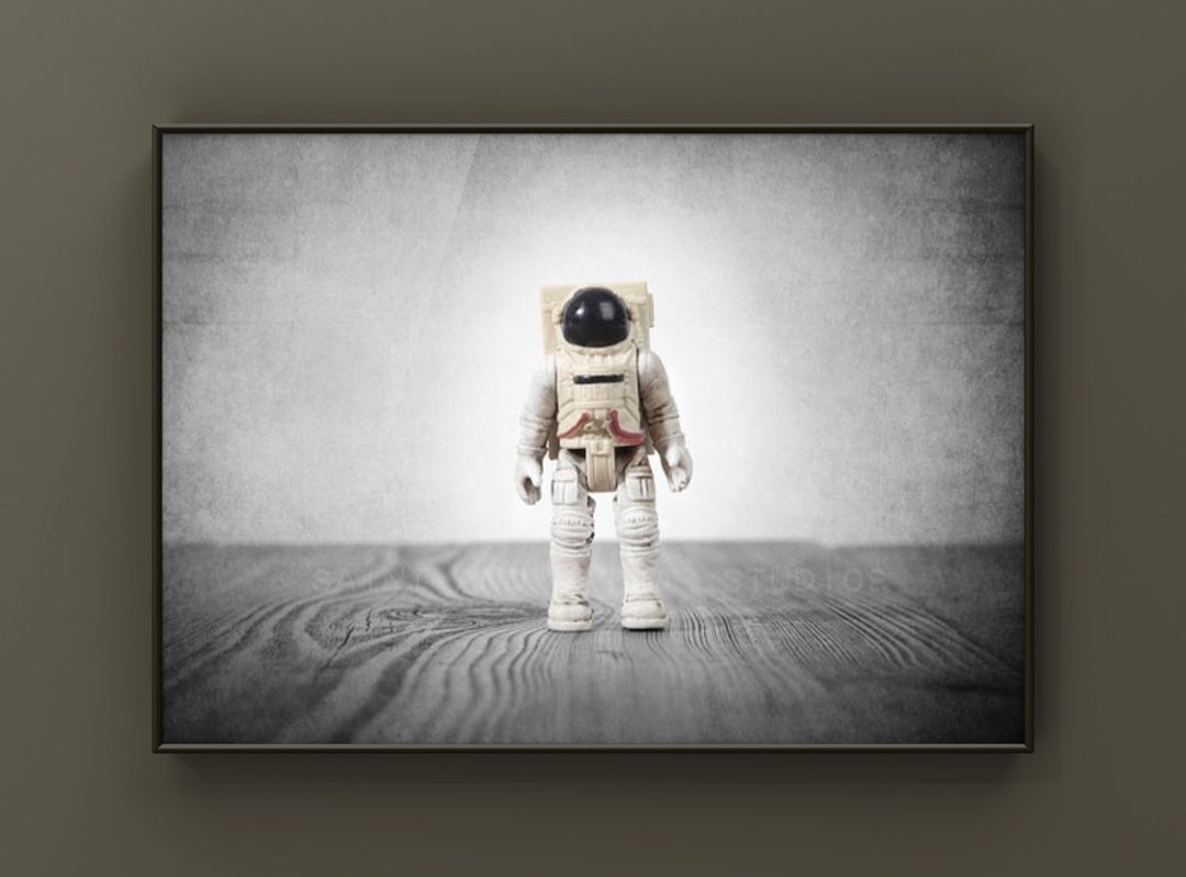 Astronaut Print, Unframed Space Wall Art, Vintage Space Art, Space ...
