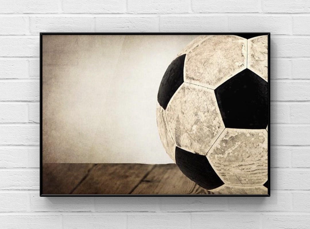 Vintage Soccer Ball Photo Print, Boys Room Decor - Etsy