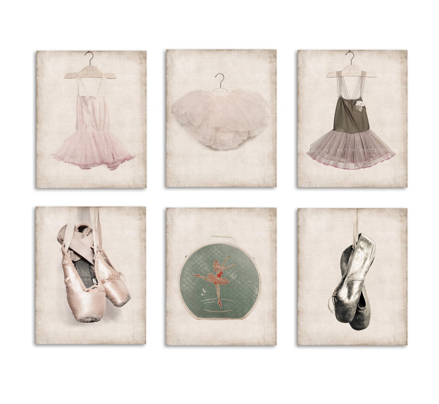 Set of Six Ballet Inspired Photographic Art Prints Girls Wall - Etsy