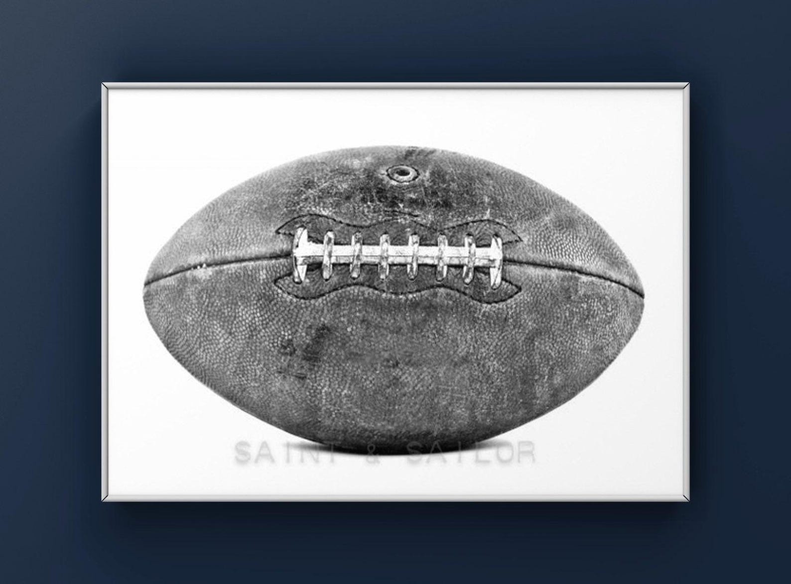 Vintage Football Photo Print, Boys Room Decor - Etsy