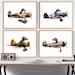 Dino Flying Vintage WWII US Airforce Airplane Art Print, Dino Room ...
