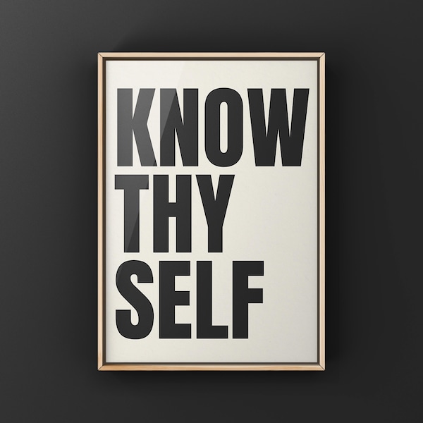 Know Thyself - Etsy