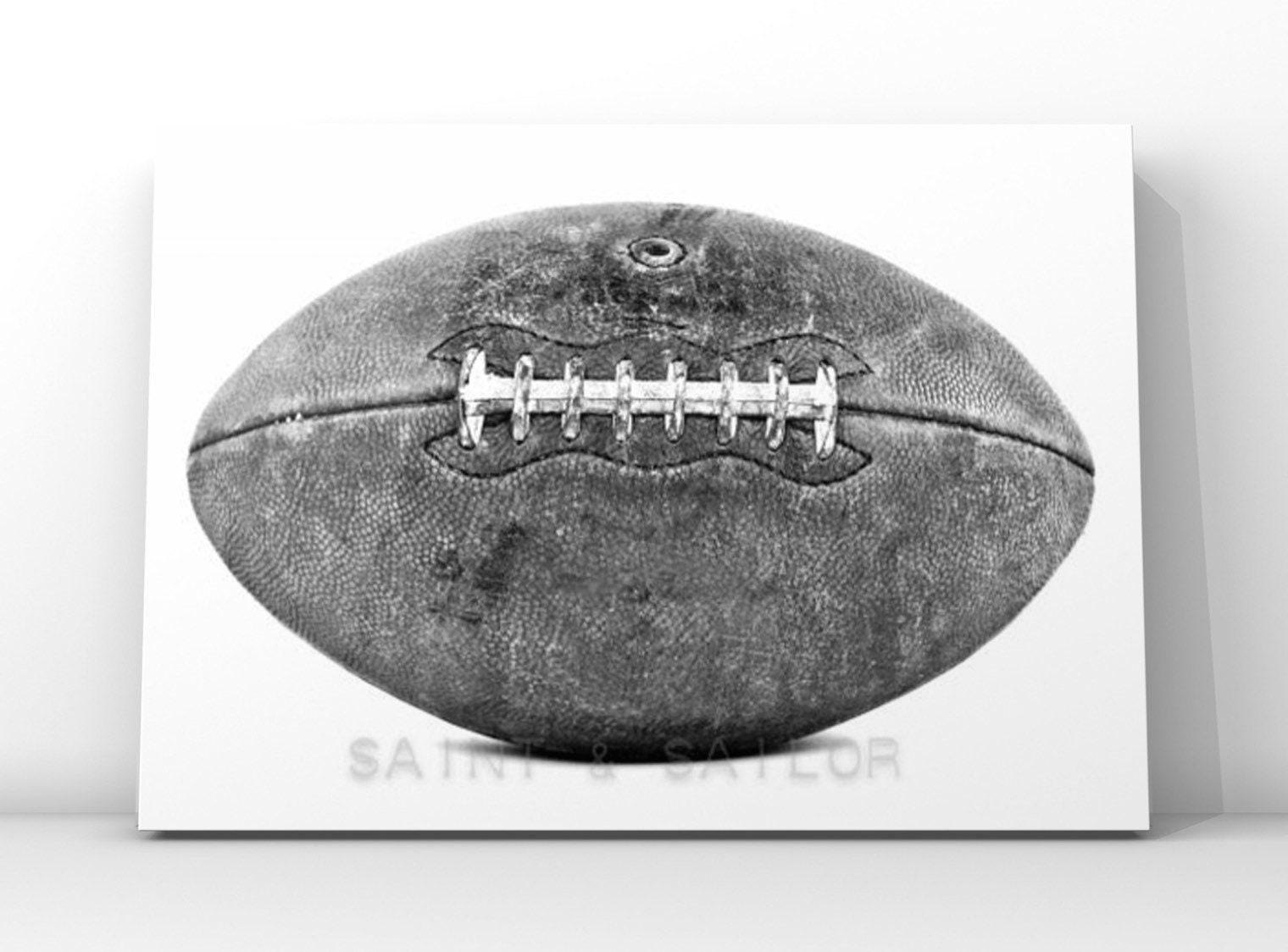 Vintage Football Photo Print, Boys Room Decor - Etsy