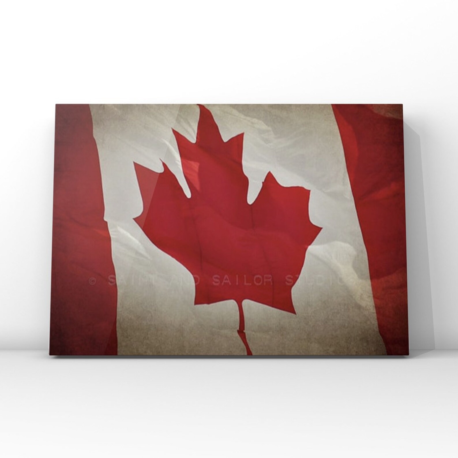 Vintage Canadian Flag Photo Print Boys Room Decor Boys | Etsy