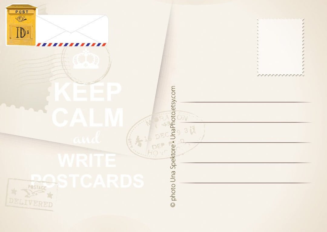 Set of 8 Post BOX - Postcard ID Stickers for Postcrossing Fans - Etsy