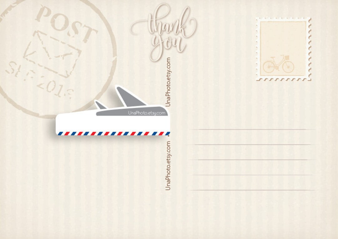 Set of 10 - AIR MAIL - Postcard ID Stickers for Postcrossing Fans - Etsy