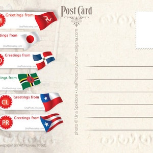 ID Flag Stickers for Postcrossing. Any Country Set of 20 or More - Etsy