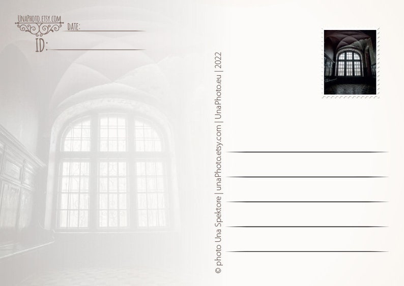 Old Castle Window Postcard for Postcrossing Fans Fine Art - Etsy