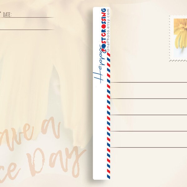 Postcard Id Stickers - Etsy