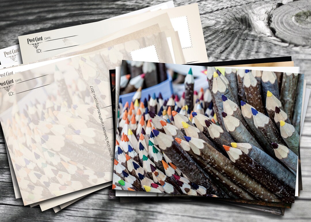 Pencils Postcard for Postcrossing Fans - Fine Art Photography or Canvas ...