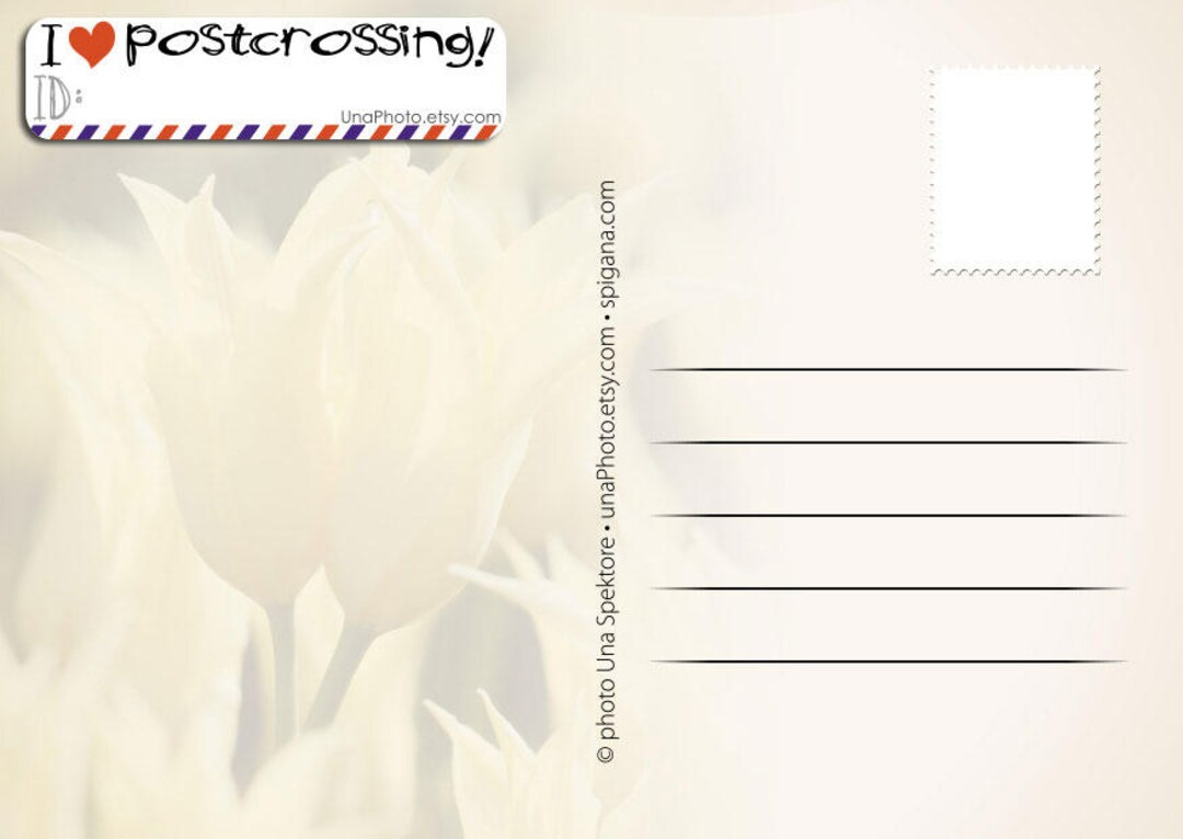 Set of 10 - I Love Postcrossing - Postcard ID Stickers for Postcrosers ...