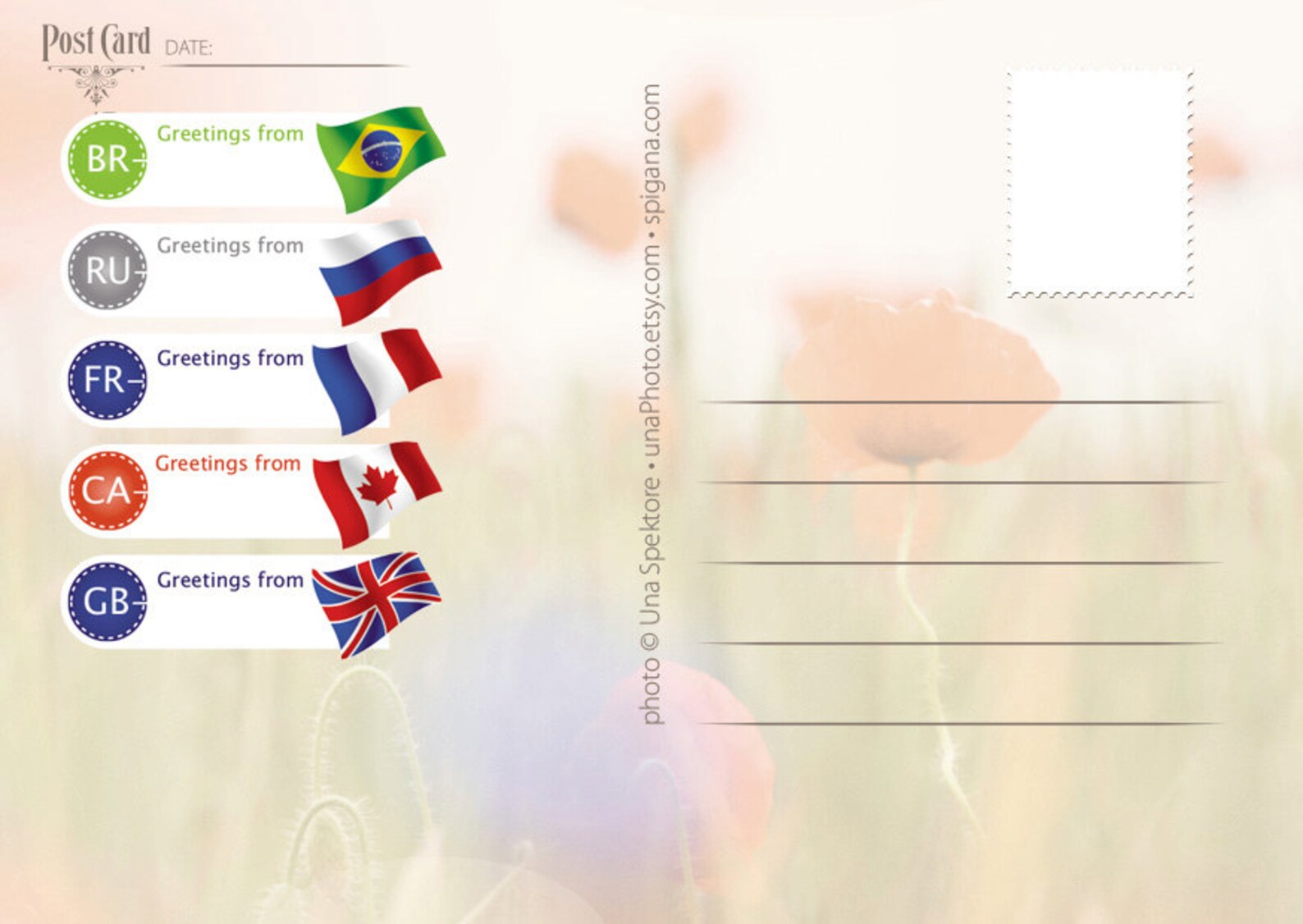 ID Flag Stickers for Postcrossing. Any Country Set of 20 or More - Etsy