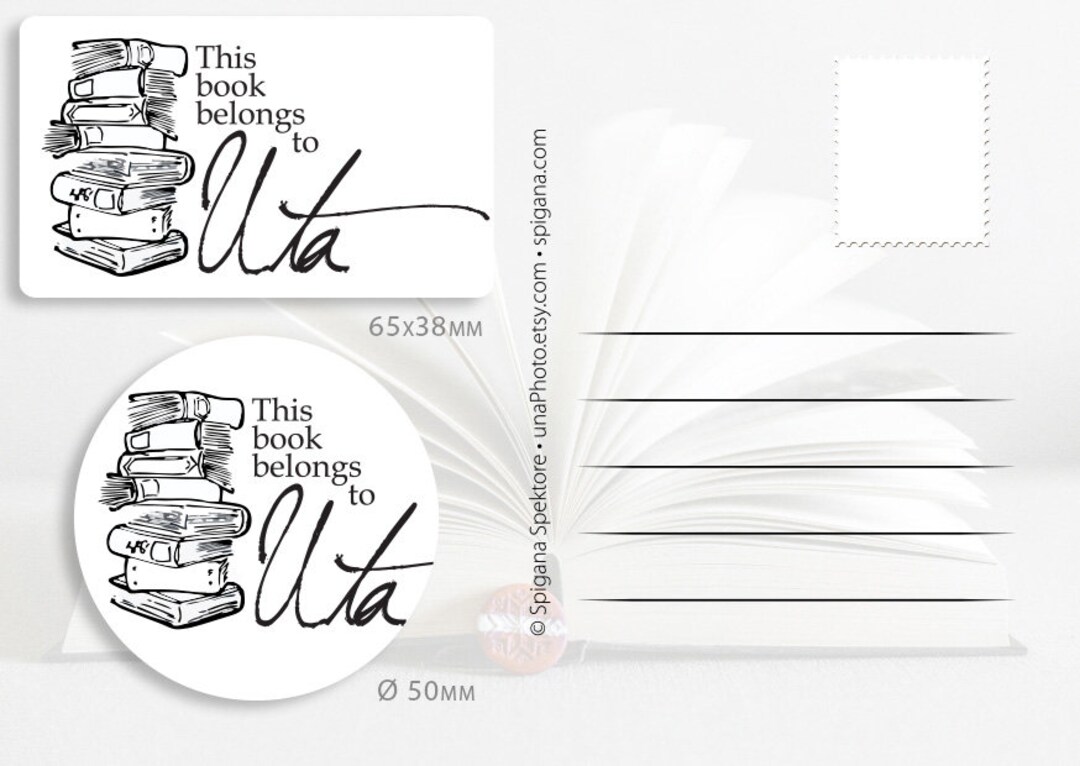 Custom Postcard ID Stickers Postcard Stickers for Mailers or - Etsy