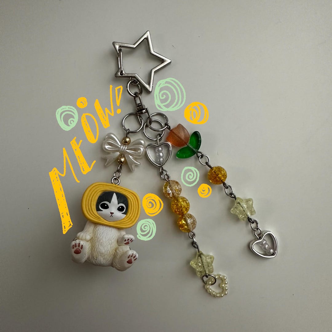 Tamago Mofusand Keychain - Etsy
