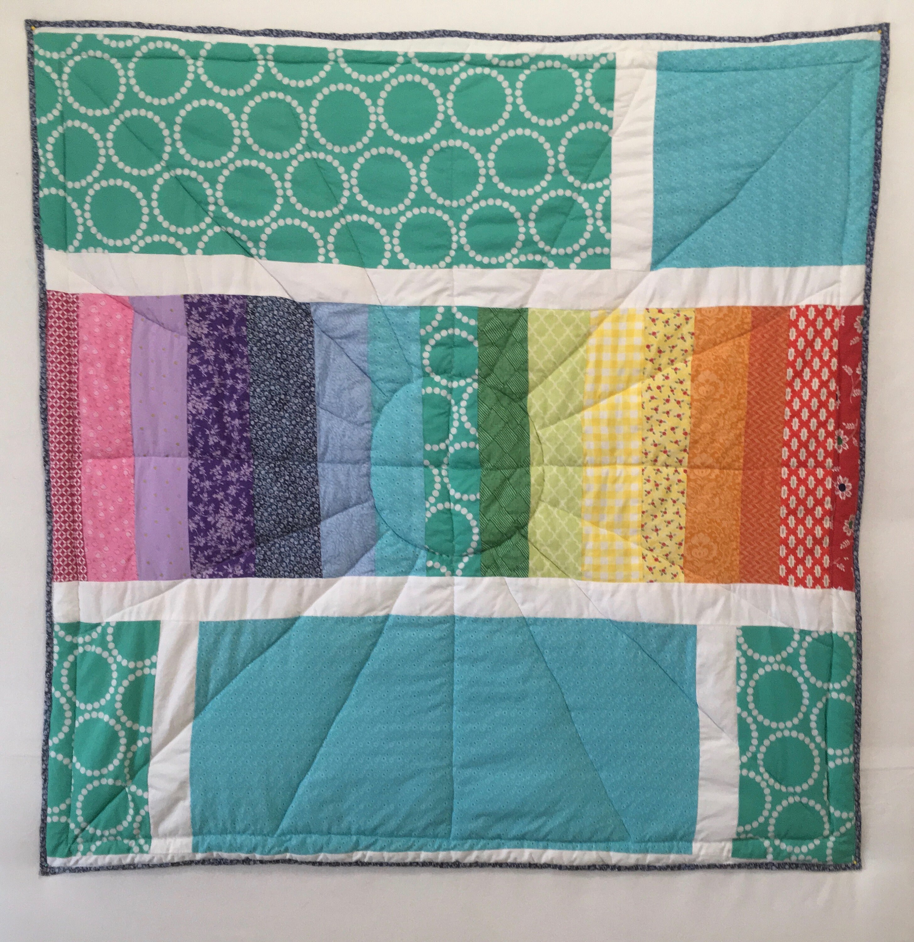 Rainbow Quilt Pattern - Etsy