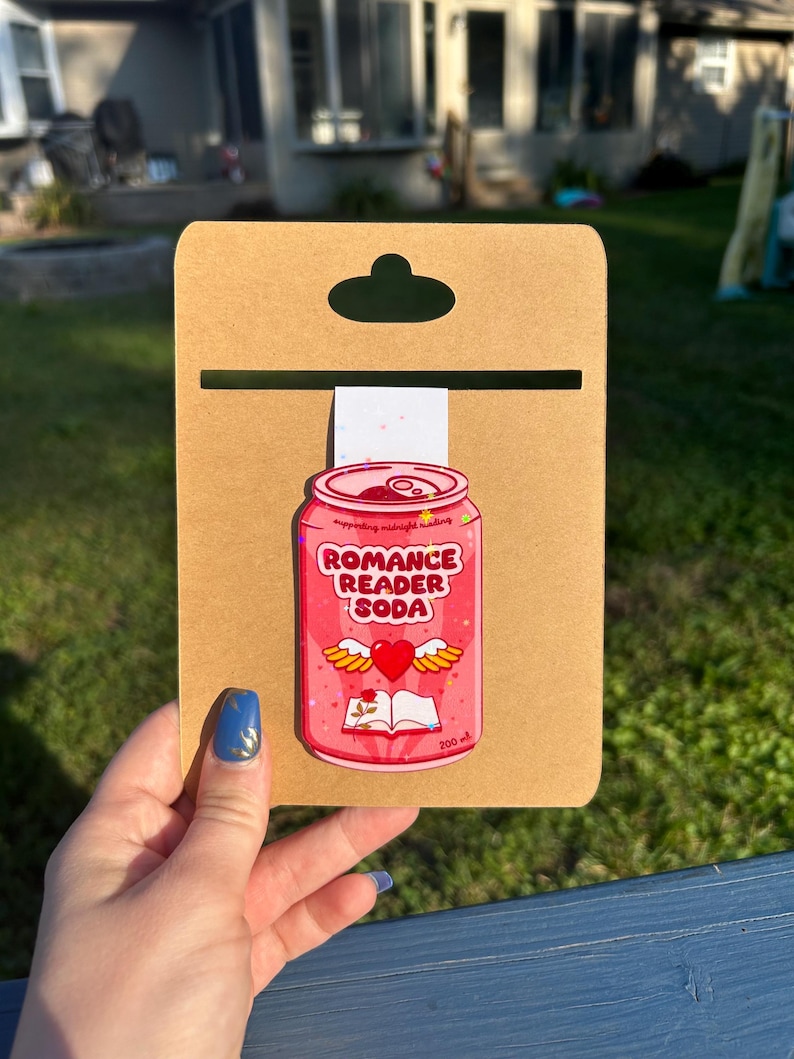 Reader Soda Magnetic Bookmark - Etsy