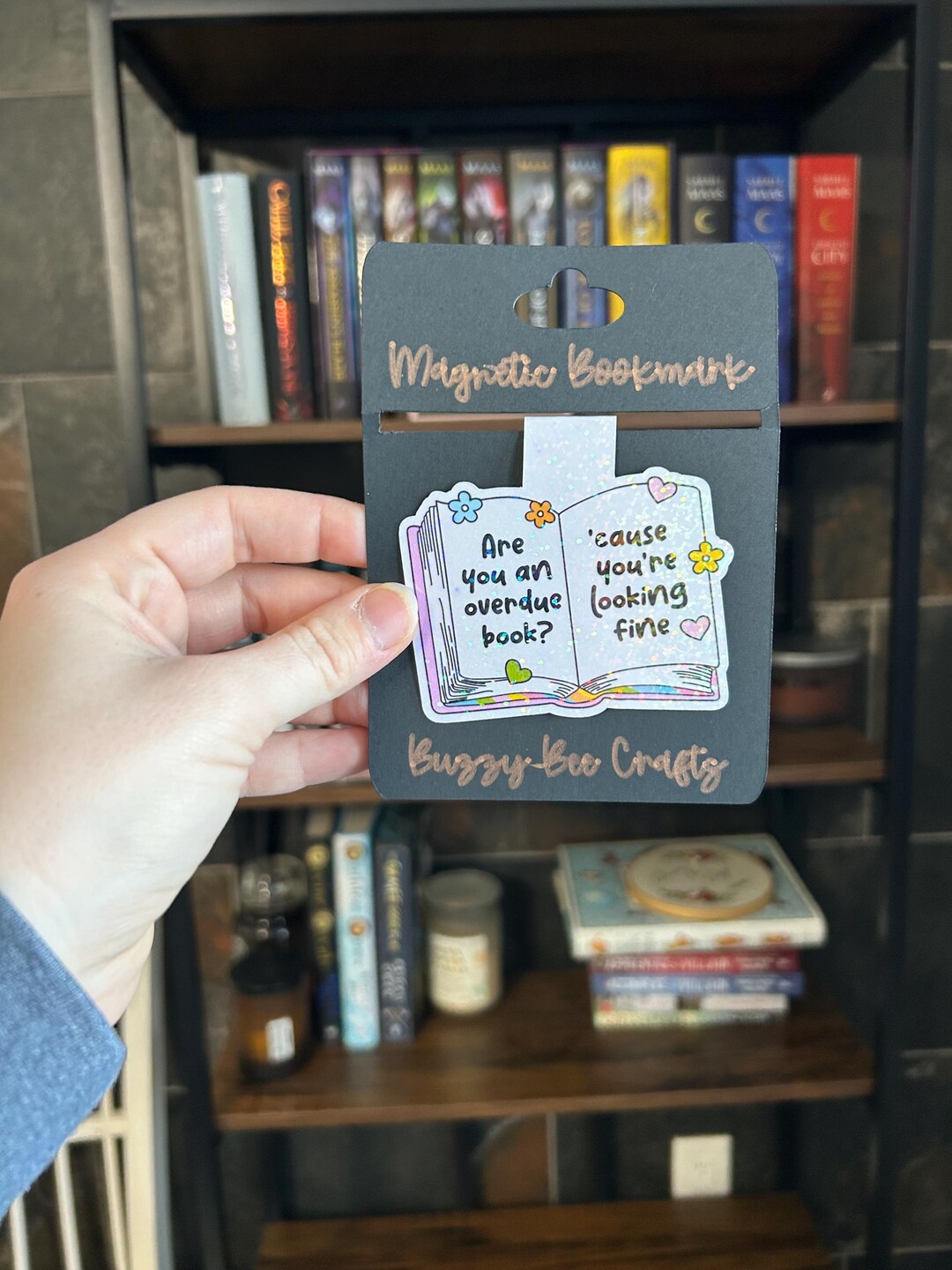 Are You an Overdue Book Magnetic Bookmark - Etsy