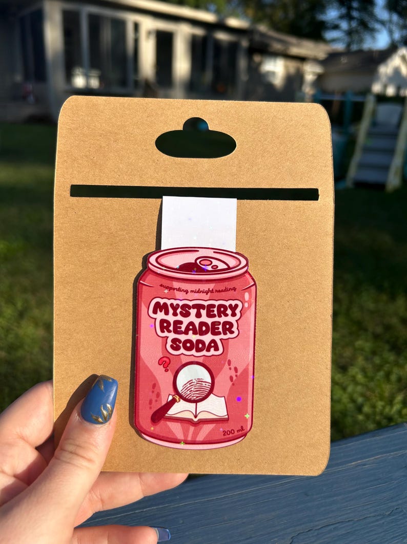 Reader Soda Magnetic Bookmark - Etsy