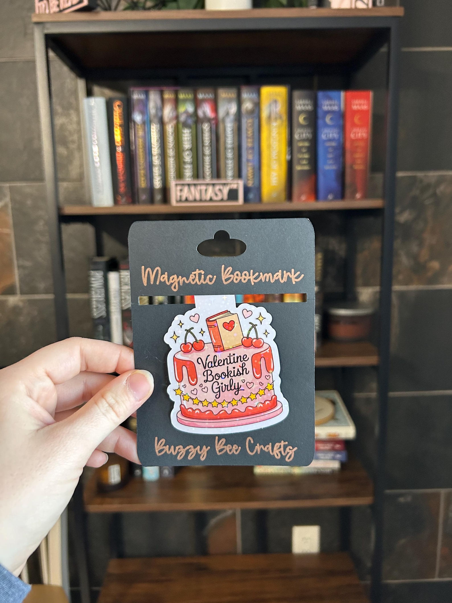 Valentine’s Bookish Girly Magnetic Bookmark - Etsy UK