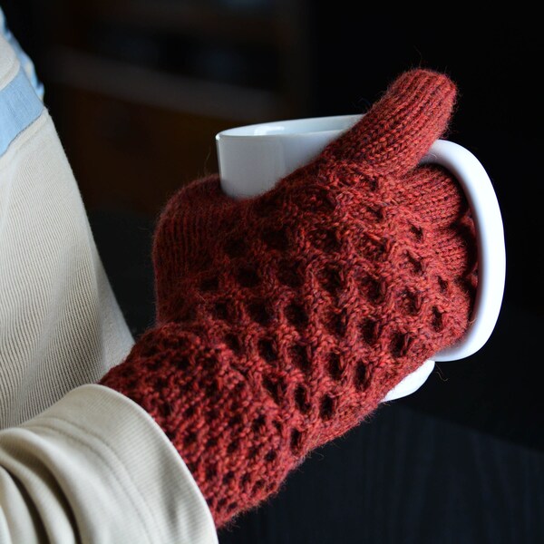Honeycomb Mittens - Etsy