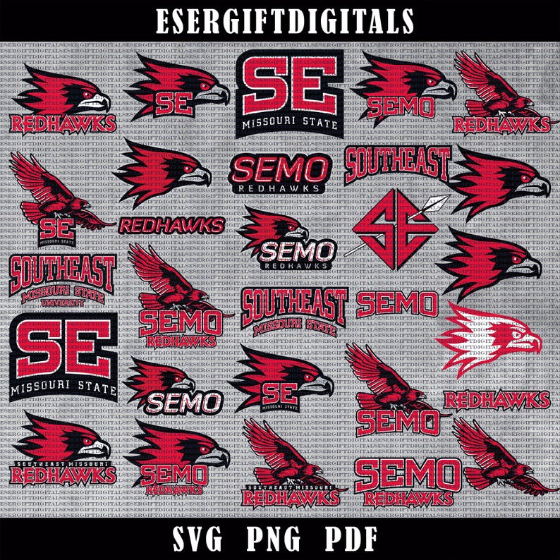 Layered Se Missouri State University SVG, Football, Cricut, Redhawks ...