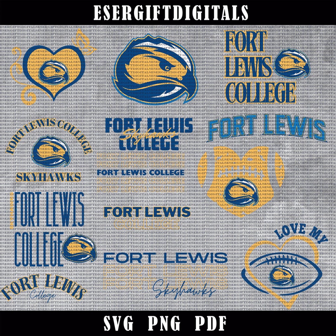 Layered Fort Lewis College SVG, Athletics, Cricut, Skyhawks SVG ...