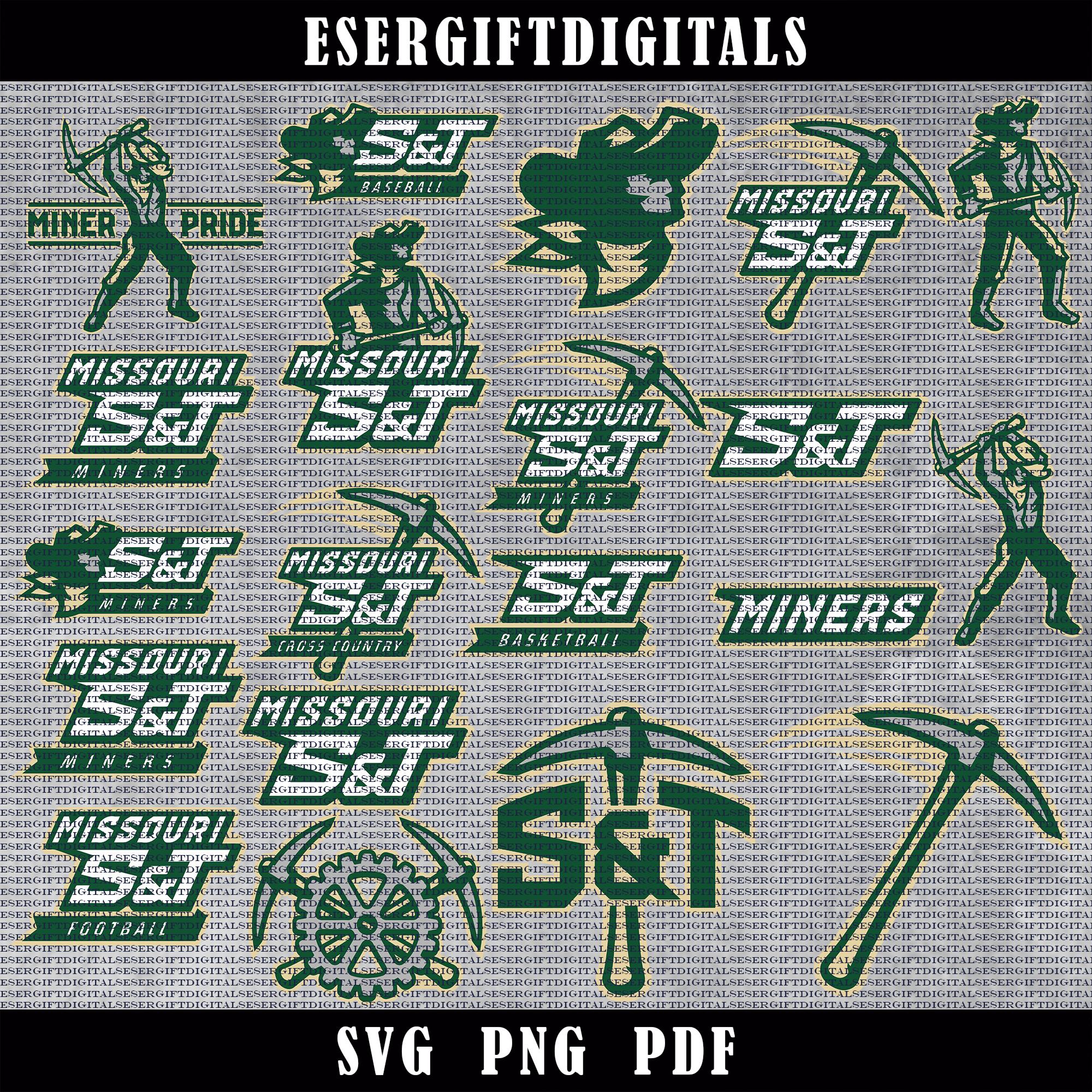 Layered Missouri S&T University SVG, College, Cricut, Miners SVG ...