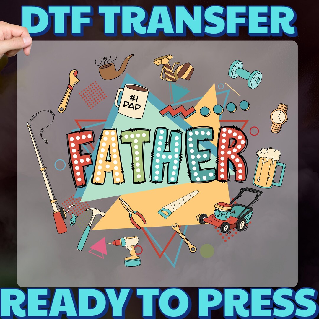 Retro Father's Day DTF Transfer, Dad Tools & Hobbies, Ready to Press - Etsy