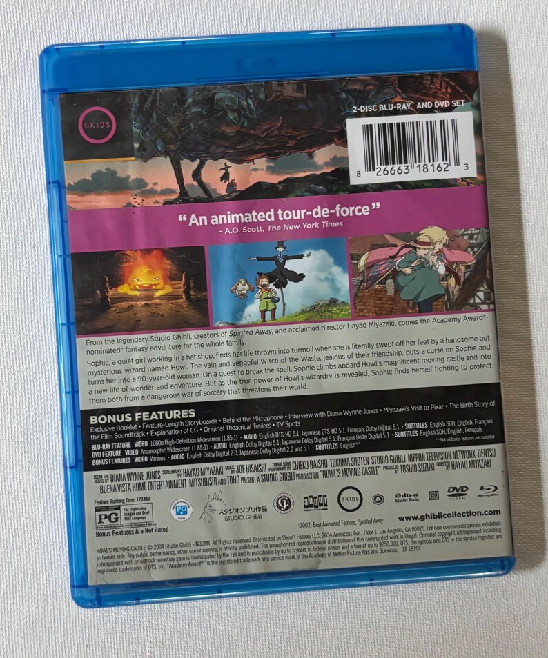 Howl's Moving Castle (blu-ray, 2004) - Etsy