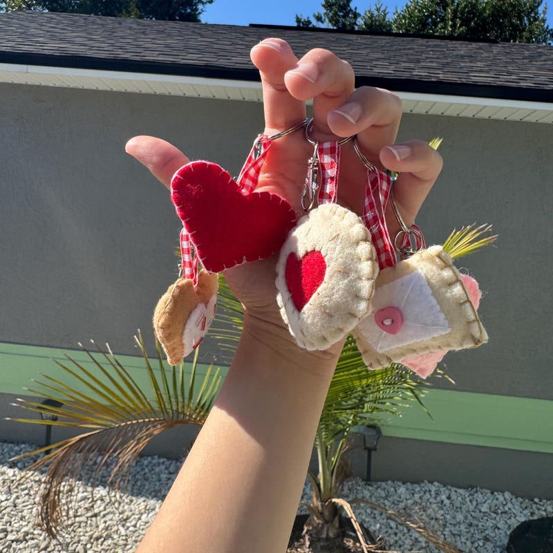 Hand Sewn Felt Keychain - Etsy