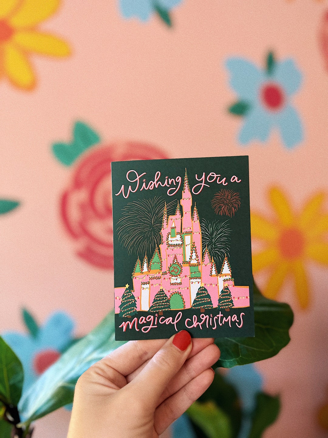 Wishing You a Magical Christmas, Disney Card - Etsy