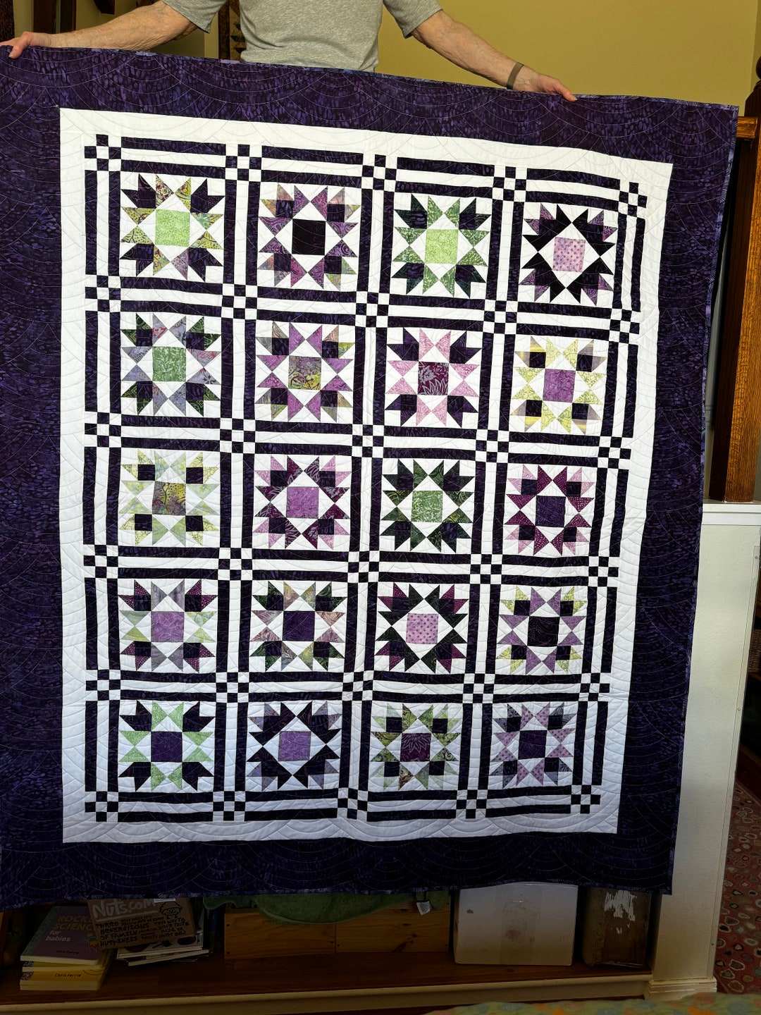 Traditional Star Block Quilt in Contemporary Batiks - Etsy