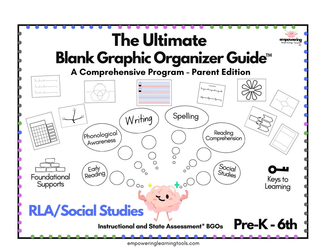 The Ultimate Blank Graphic Organizer Guide, Pre-k-6th, Rla/social ...