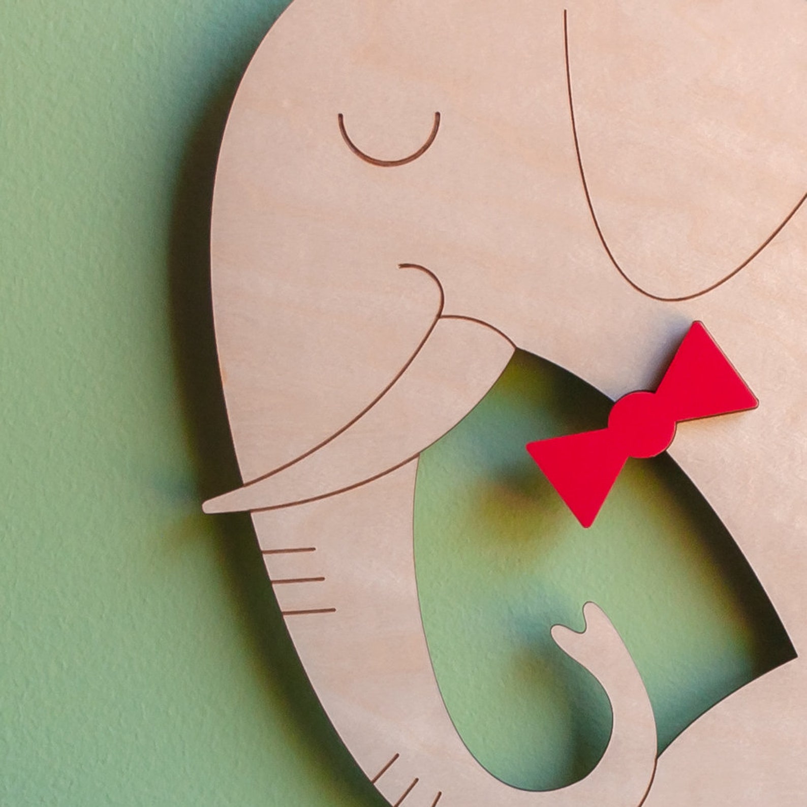 Wood Elephant Nursery Wall Hanging: Personalized Elephant Sign Decor - Etsy