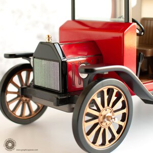 1:12 Scale Christmas Truck Model-t C-cab Miniature Display DIY Room Box ...