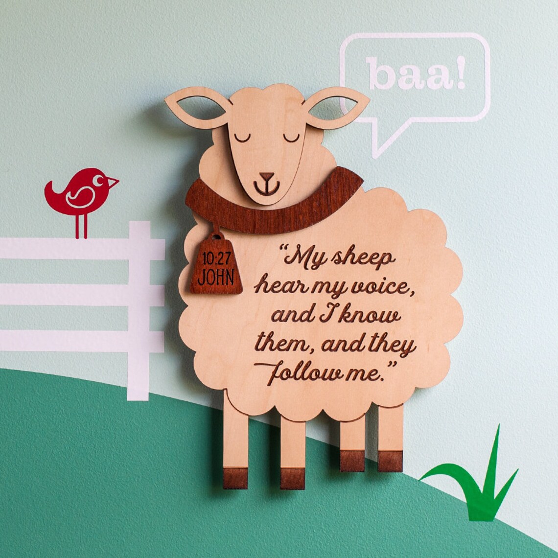 Lamb of God Wood Sheep Wall Hanging: Christian Scripture Sign - Etsy