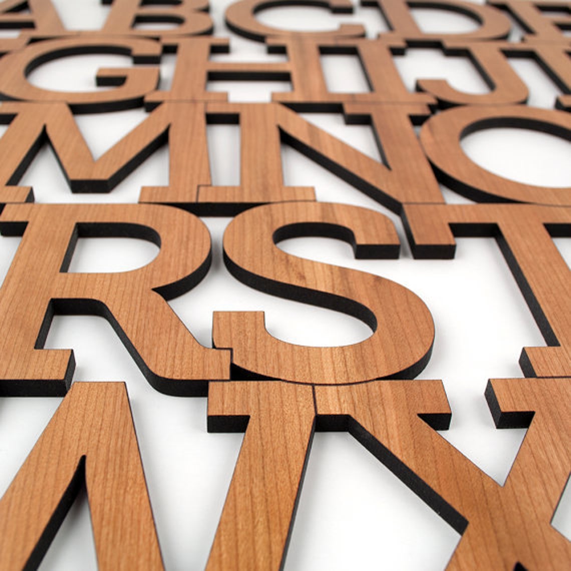 Alphabet Wood Sign Nursery Decor | Etsy