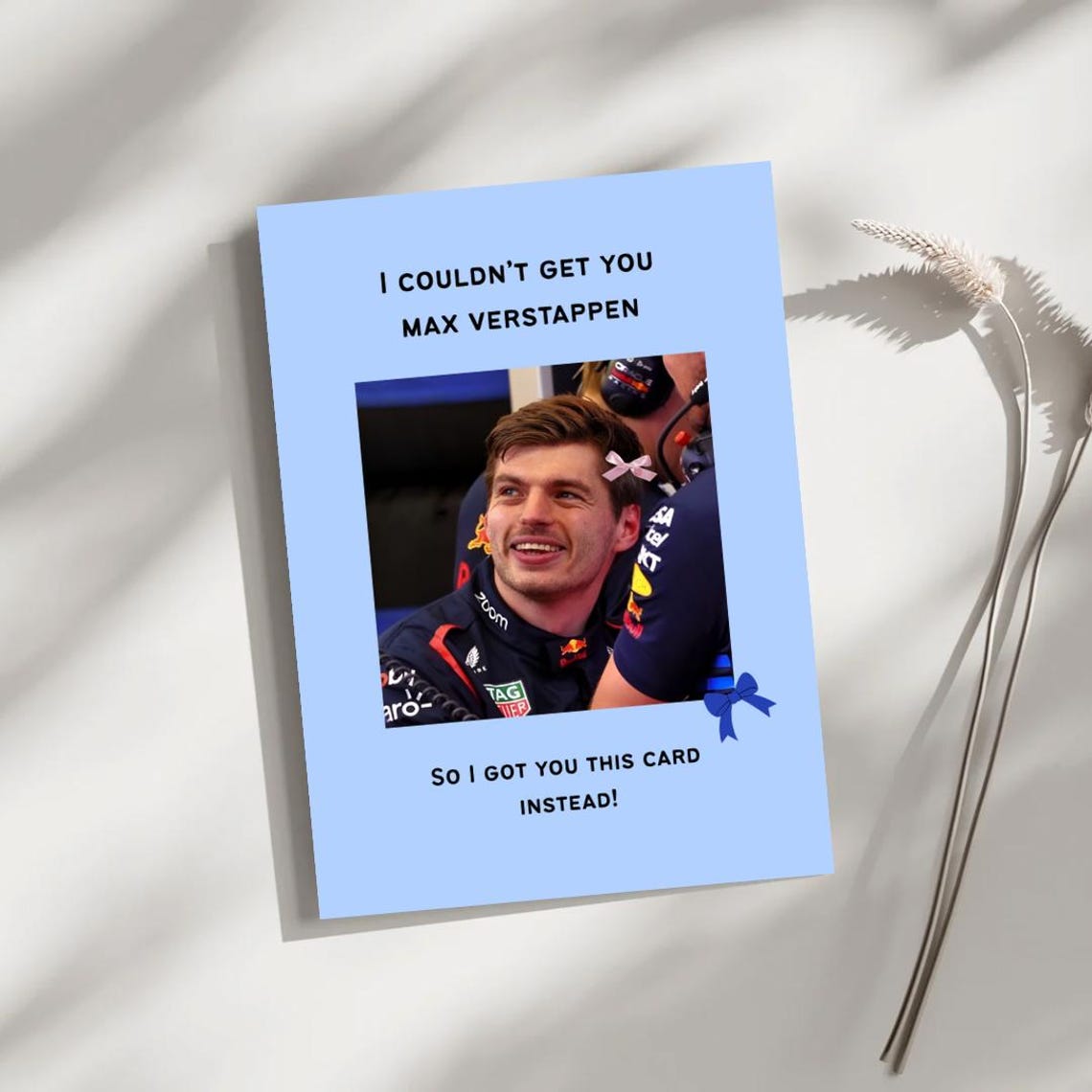 Max Verstappen F1 Formula 1 Birthday Greeting Card - Etsy