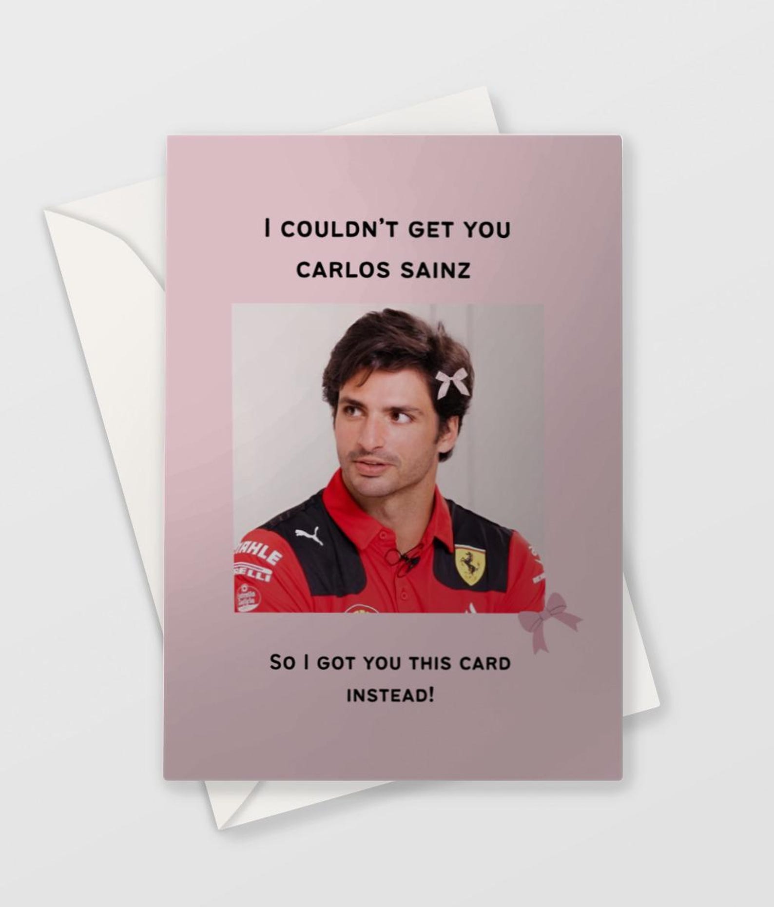 Carlos Sainz F1 Formula 1 Birthday Greeting Card - Etsy