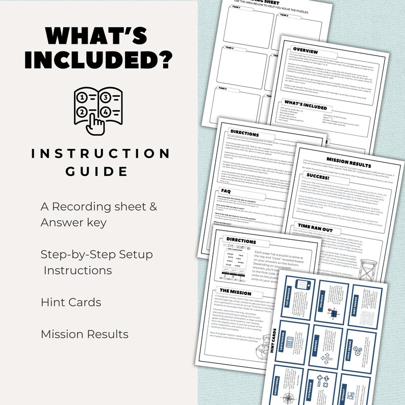 Earth Day Kids Escape Room, Printable Game Environmental Mystery ...