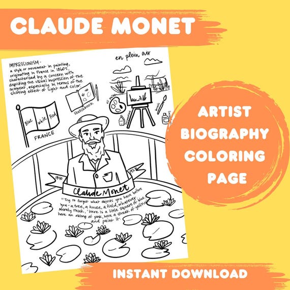 Pagina Da Colorare Monet