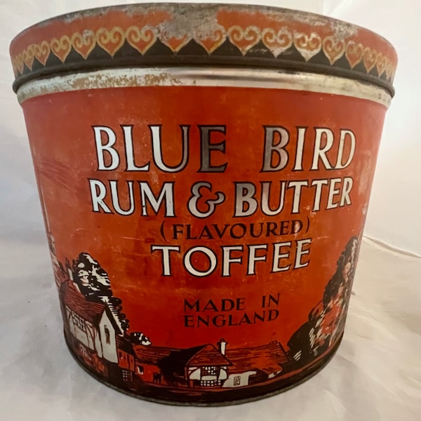 Blue Bird Toffee Tin - Etsy