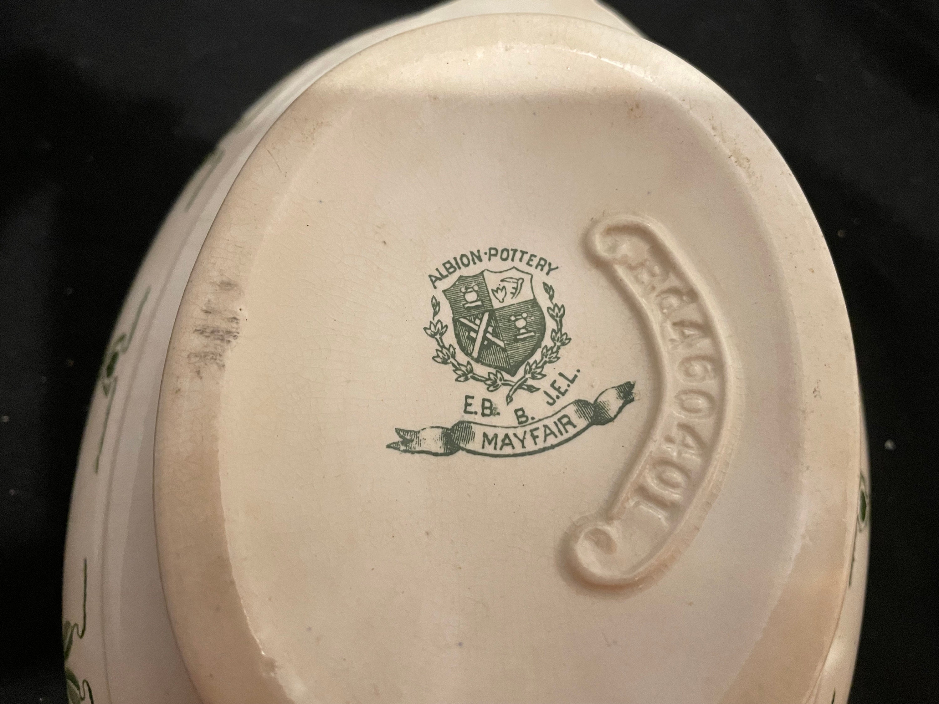 Vintage English Transferware Albion Pottery Mayfair Sauce Boat With Lid ...